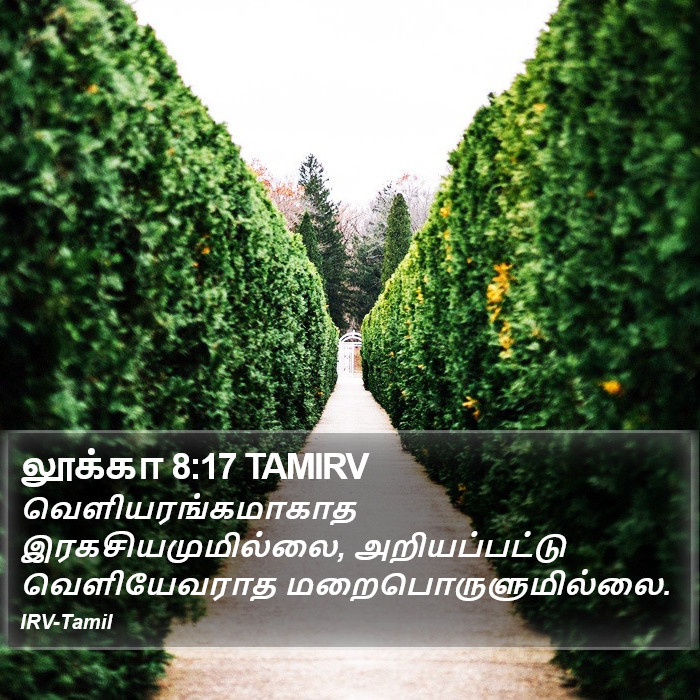 லூக்கா 8:17 TAMIRV - வெளியரங்கமாகாத